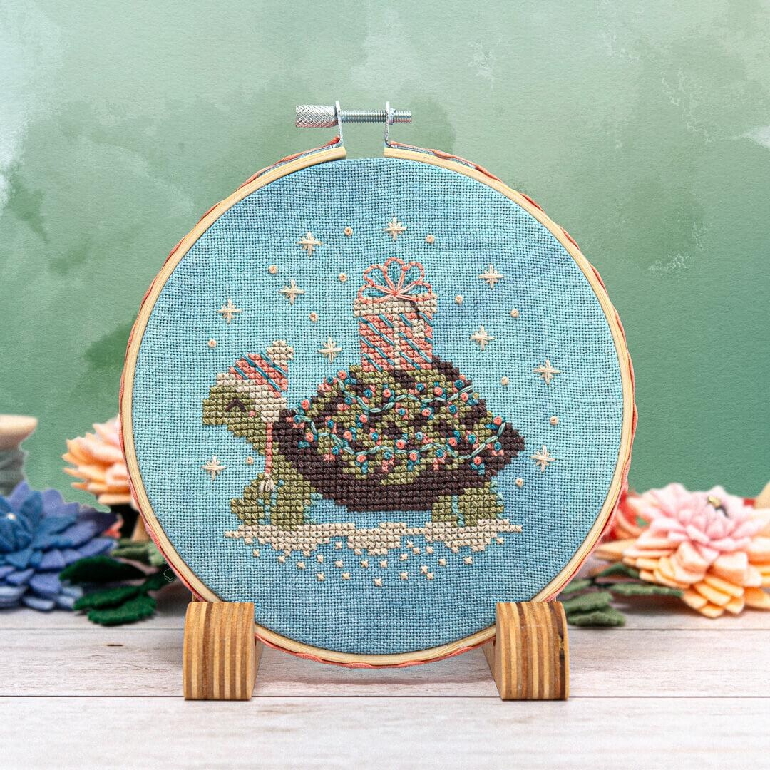 Christmas Tortoise Cross Stitch Pattern: Turtle Tidings Ornament (PDF ...