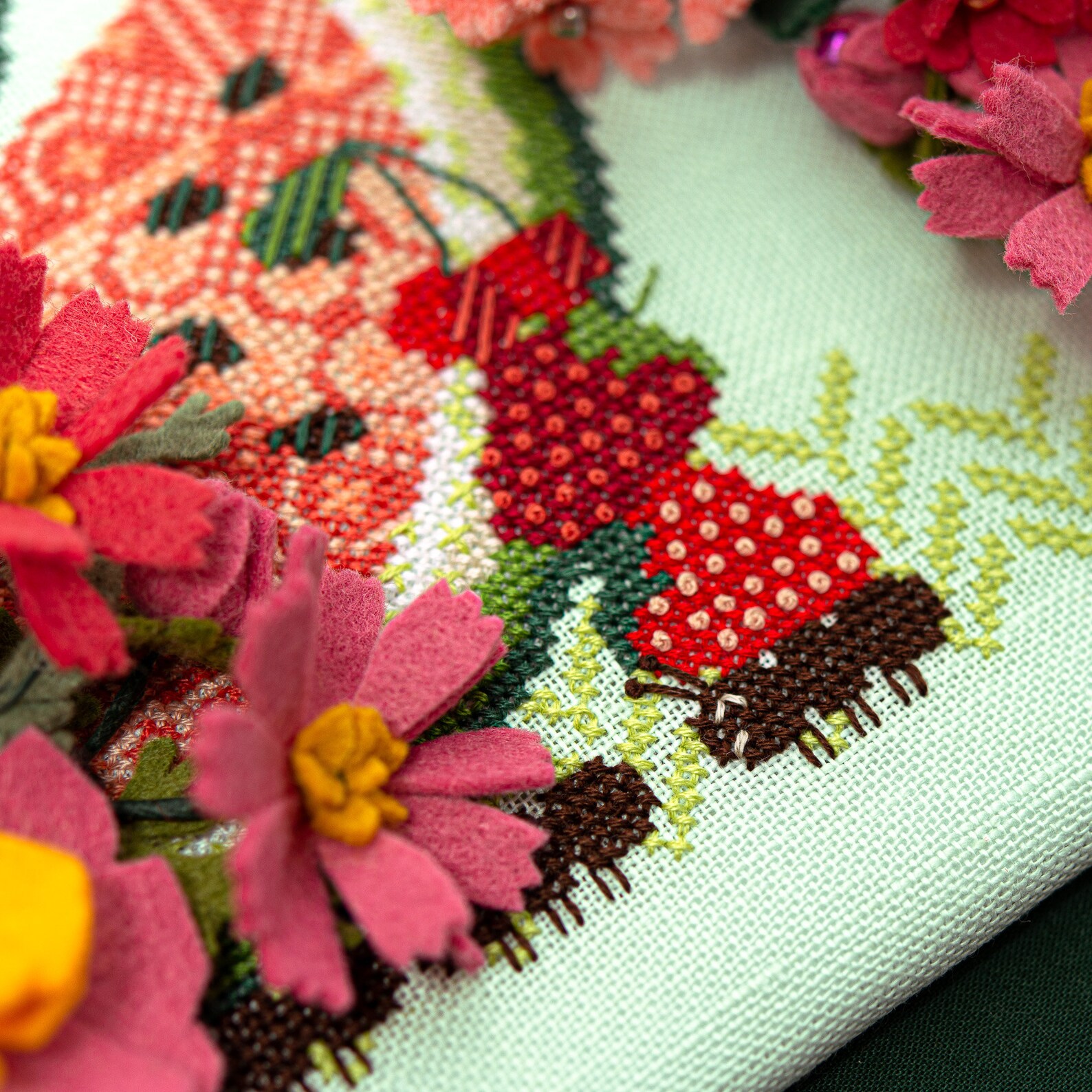 Ants Carrying Watermelon Cross Stitch Pattern: Summer Picnic (digital ...