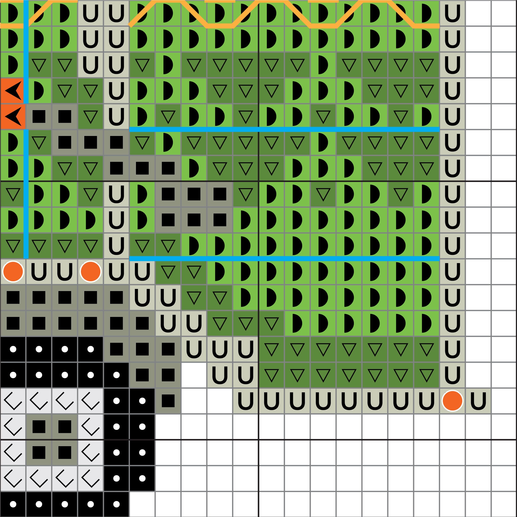 Garbage Trucks Roll Modern Cross Stitch Pattern Instant Download PDF ...