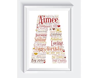 Letter Word Art | Etsy
