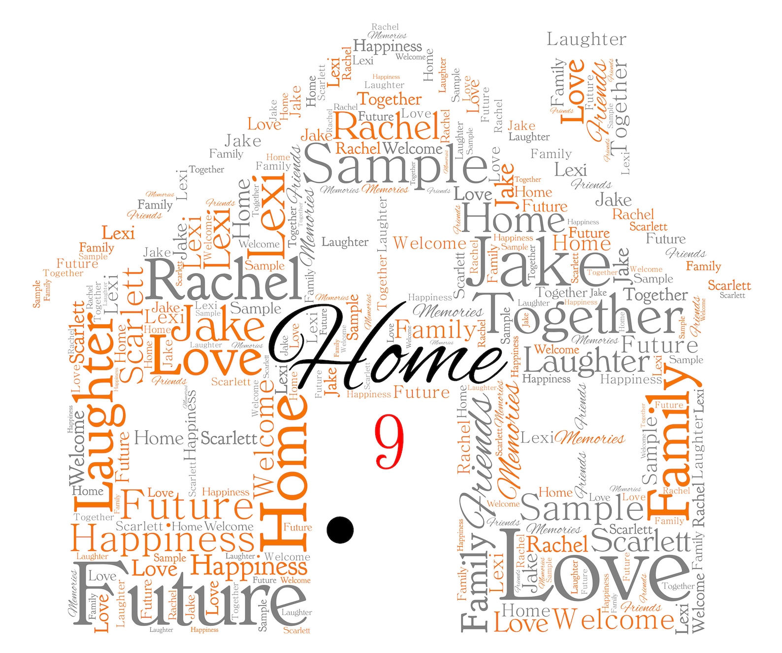 Personalised New Home House Warming Room Decor Word Art Gift - Etsy