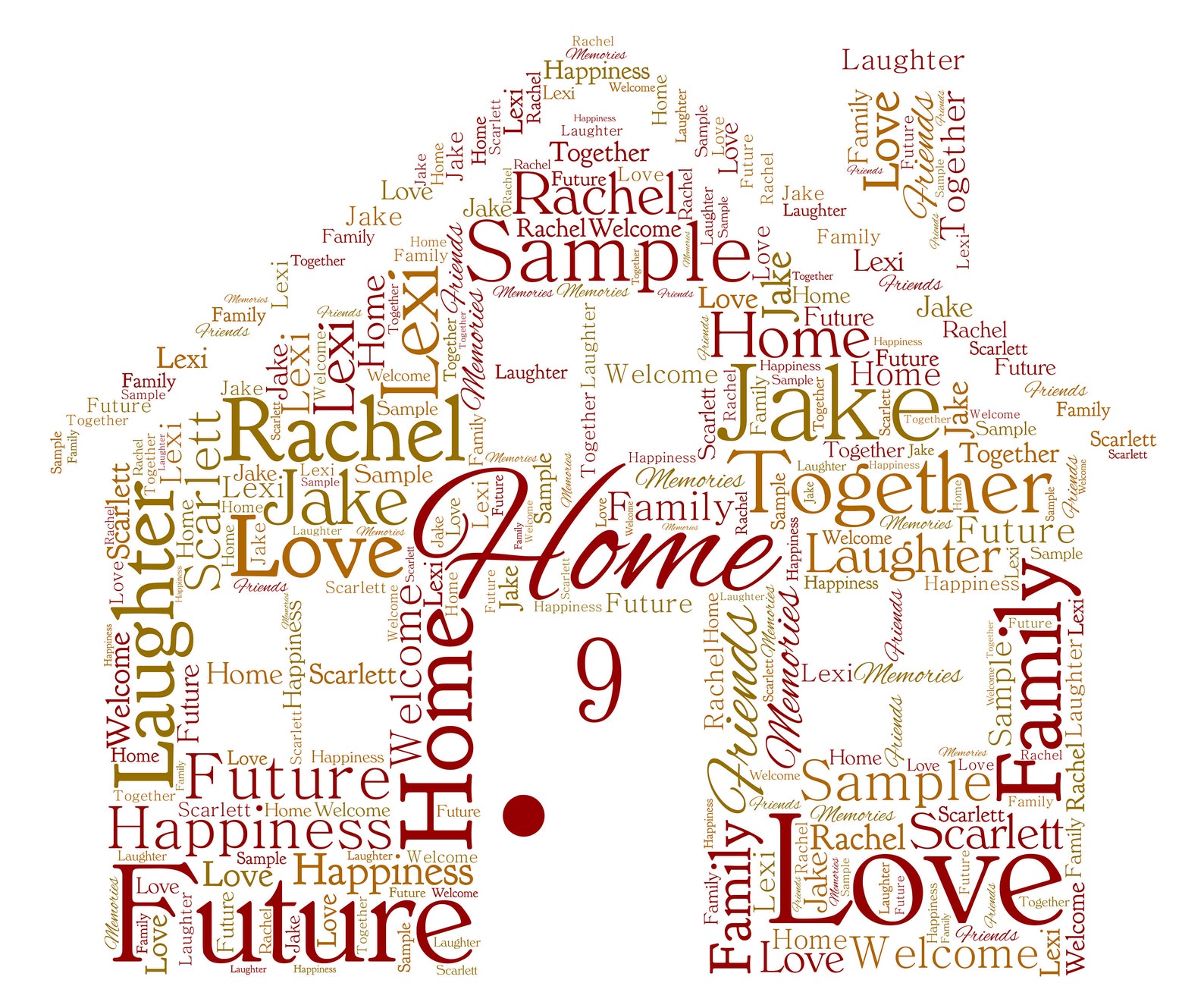 Personalised New Home House Warming Room Decor Word Art Gift - Etsy