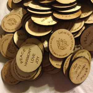 20 Personalized Inspirational Tokens, 20 Tokens - Etsy