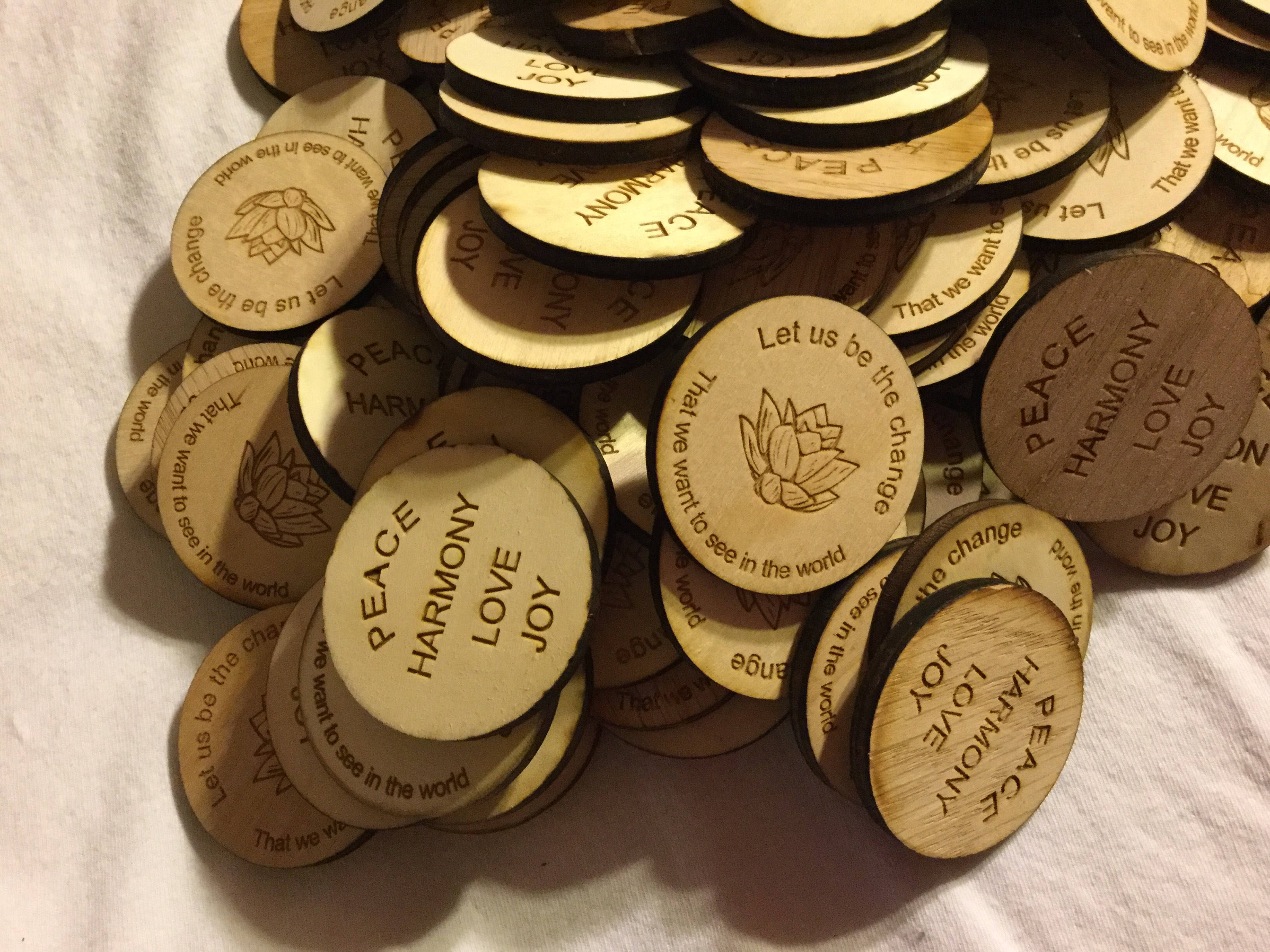 20 Personalized Inspirational Tokens, 20 Tokens - Etsy