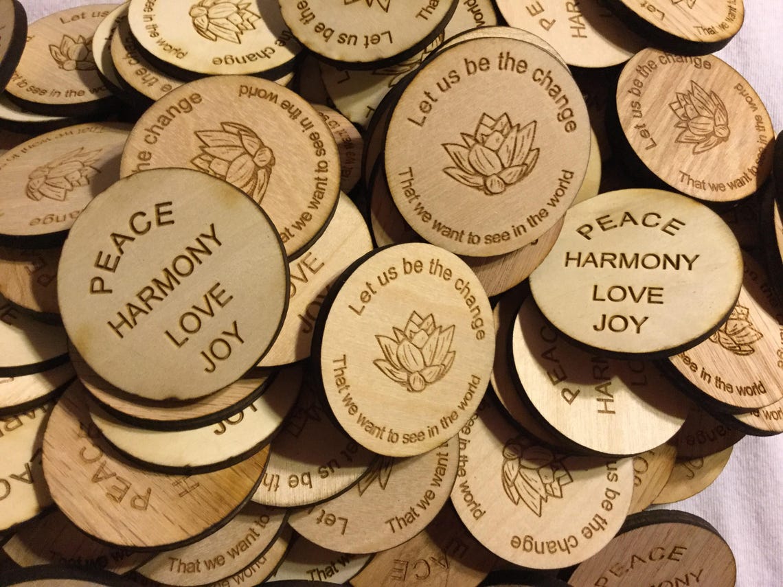 20 Personalized Inspirational Tokens, 20 Tokens - Etsy