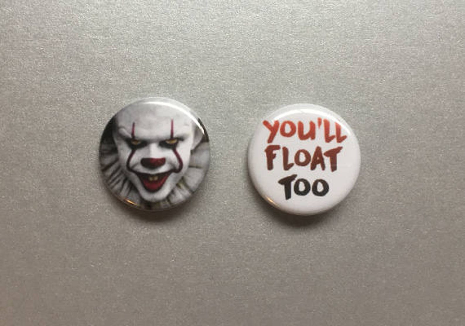 Pennywise / You'll Float Too Stephen King IT Pinback - Etsy