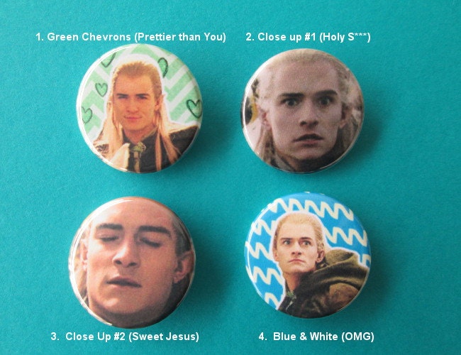 Lord of the Rings Legolas Pinback Buttons or Magnets the - Etsy