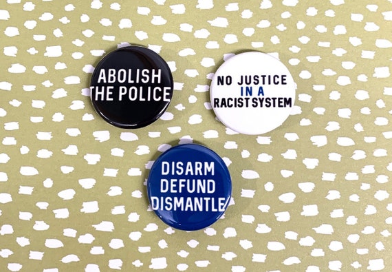 Abolish the Police Anti-police Pinback Buttons or Magnets | Etsy