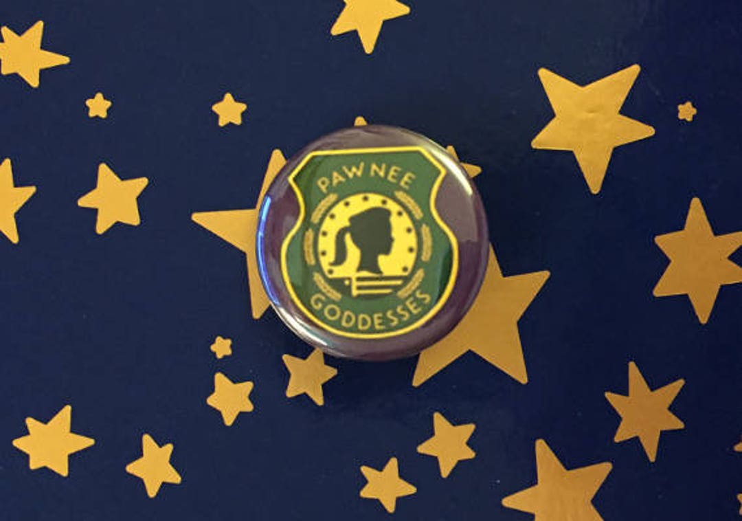 Pawnee Goddesses / Parks and Rec / Leslie Knope Pinback Button - Etsy