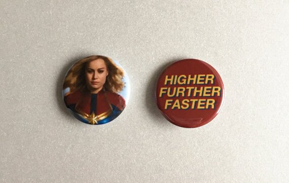 Captain Marvel / Carol Danvers Pinback Button | Etsy Canada