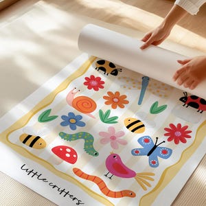 Little Critters Nursery Art Print, Wall Art for Kids Room, Cute Insect ...