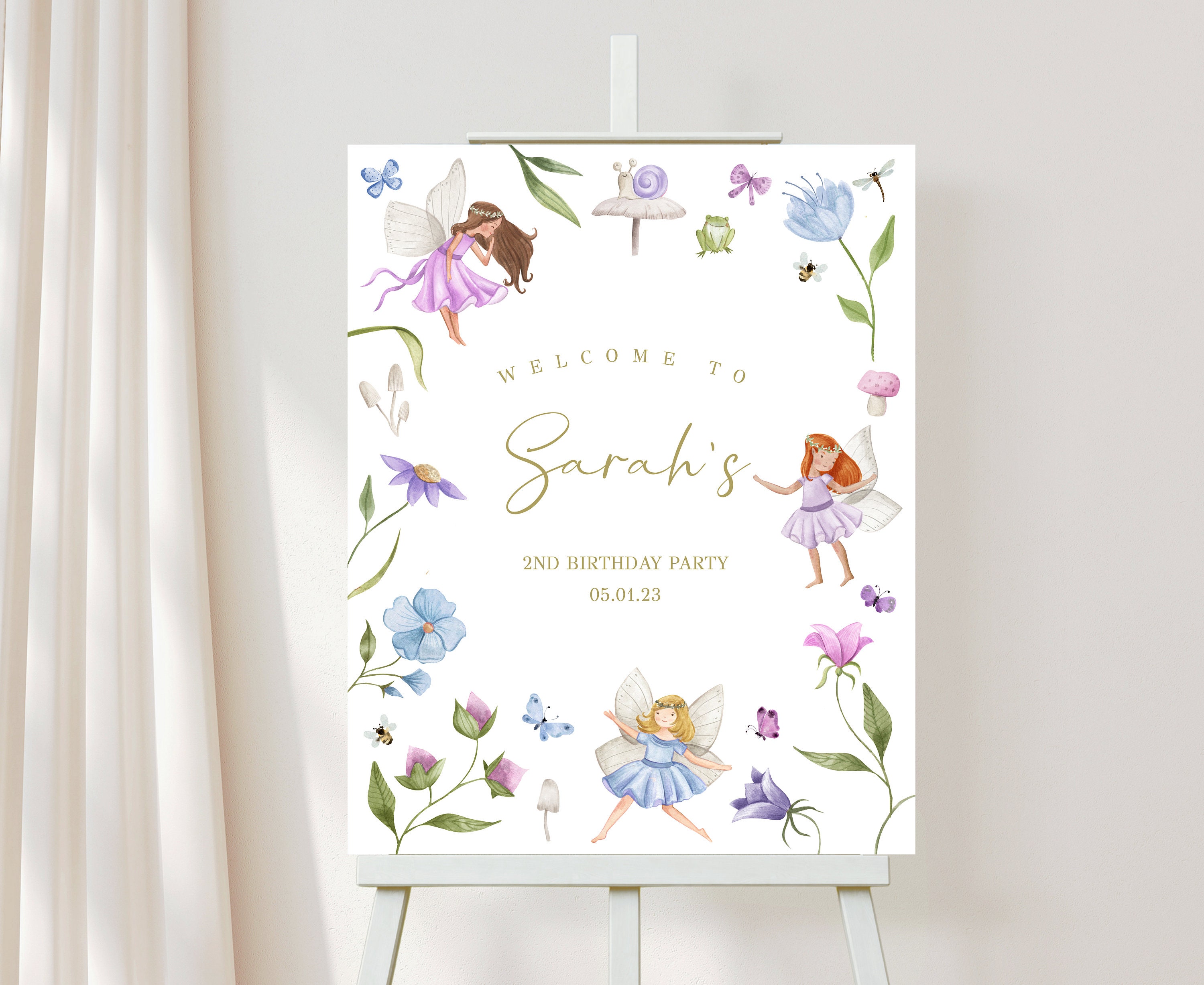 Tinkerbell Party Welcome Sign