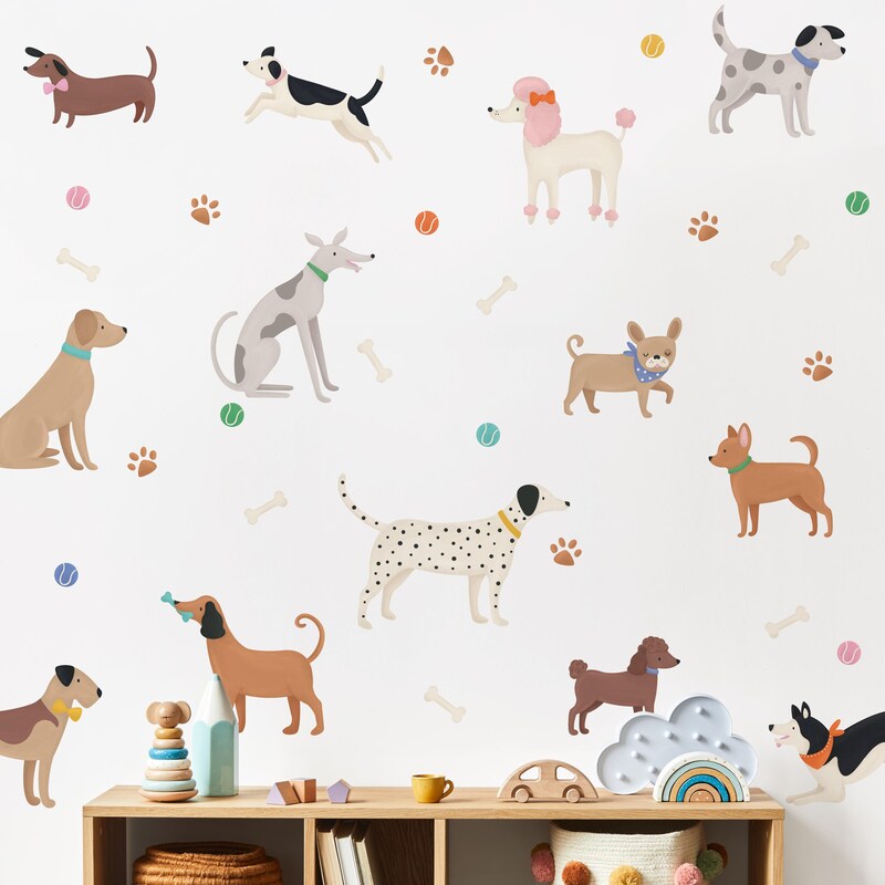 Dog Wall Decal - Etsy