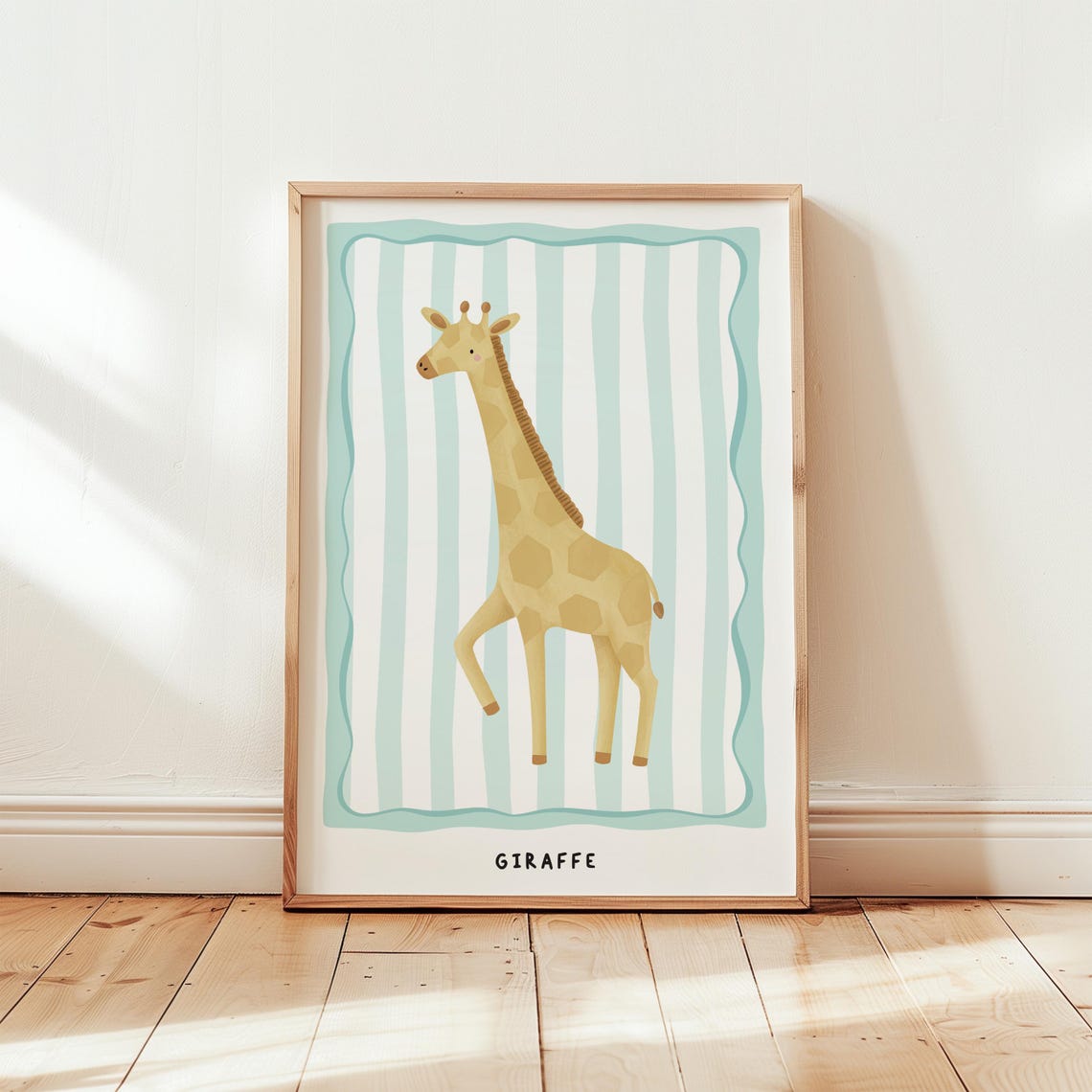 Giraffe Wall Art, Nursery Giraffe Print, Safari Animal Decor, Jungle ...