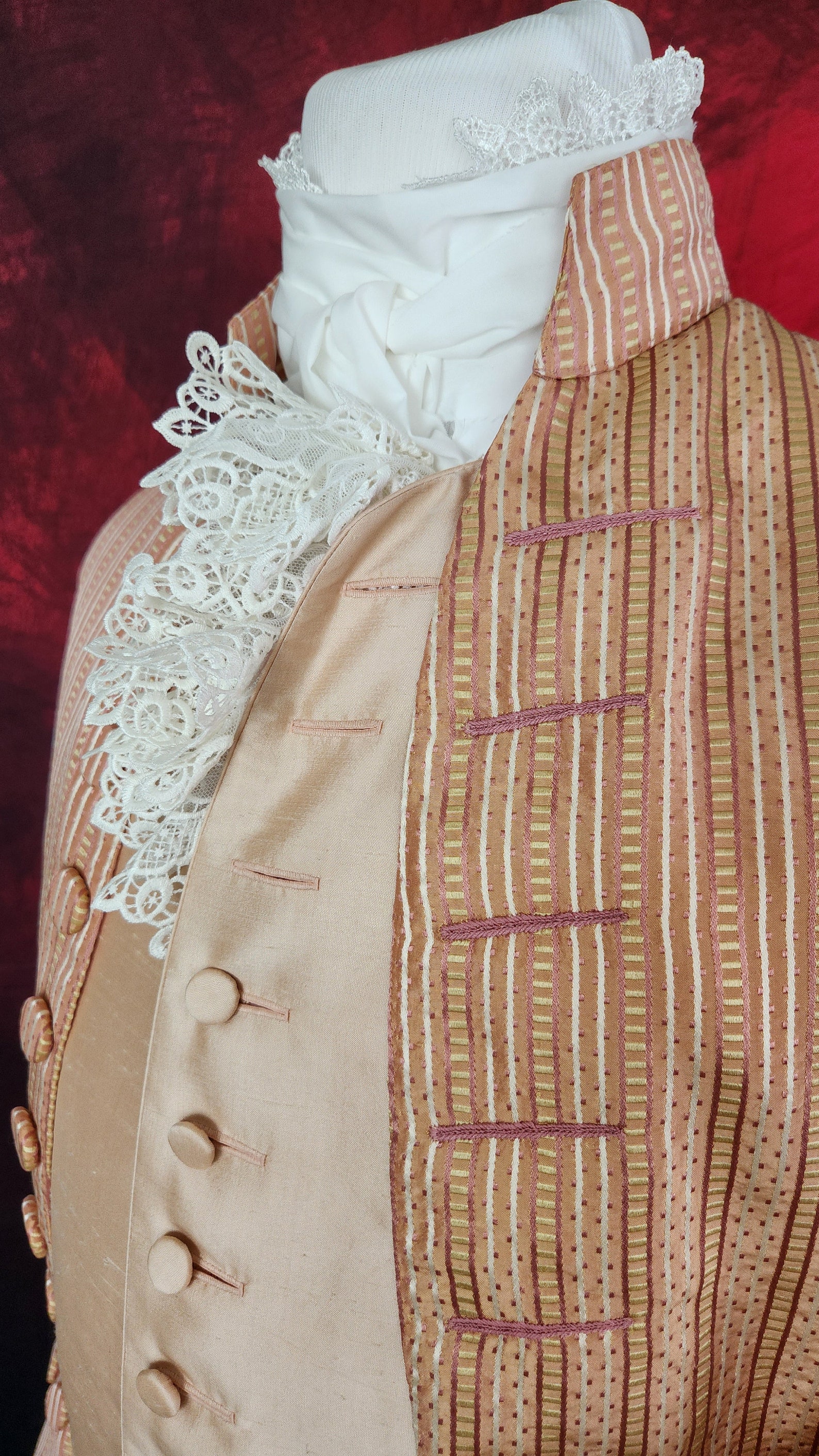 Rococo Costume, 18th Century Frock Coat Vest Breeches Shirt, Men's ...