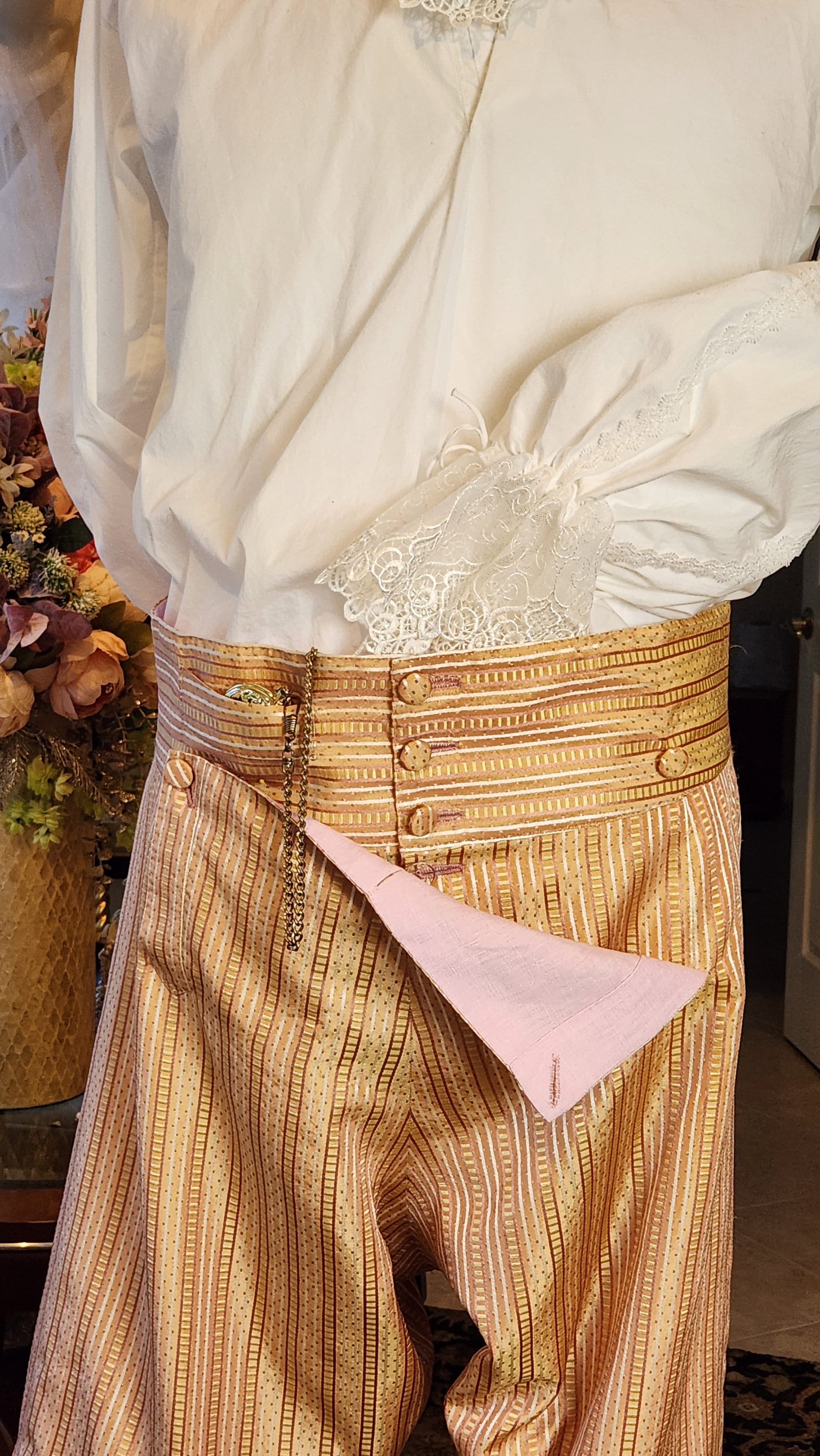 18th Century Front Fall Breeches, Men's Costume, Rococo, Men's Breeches ...