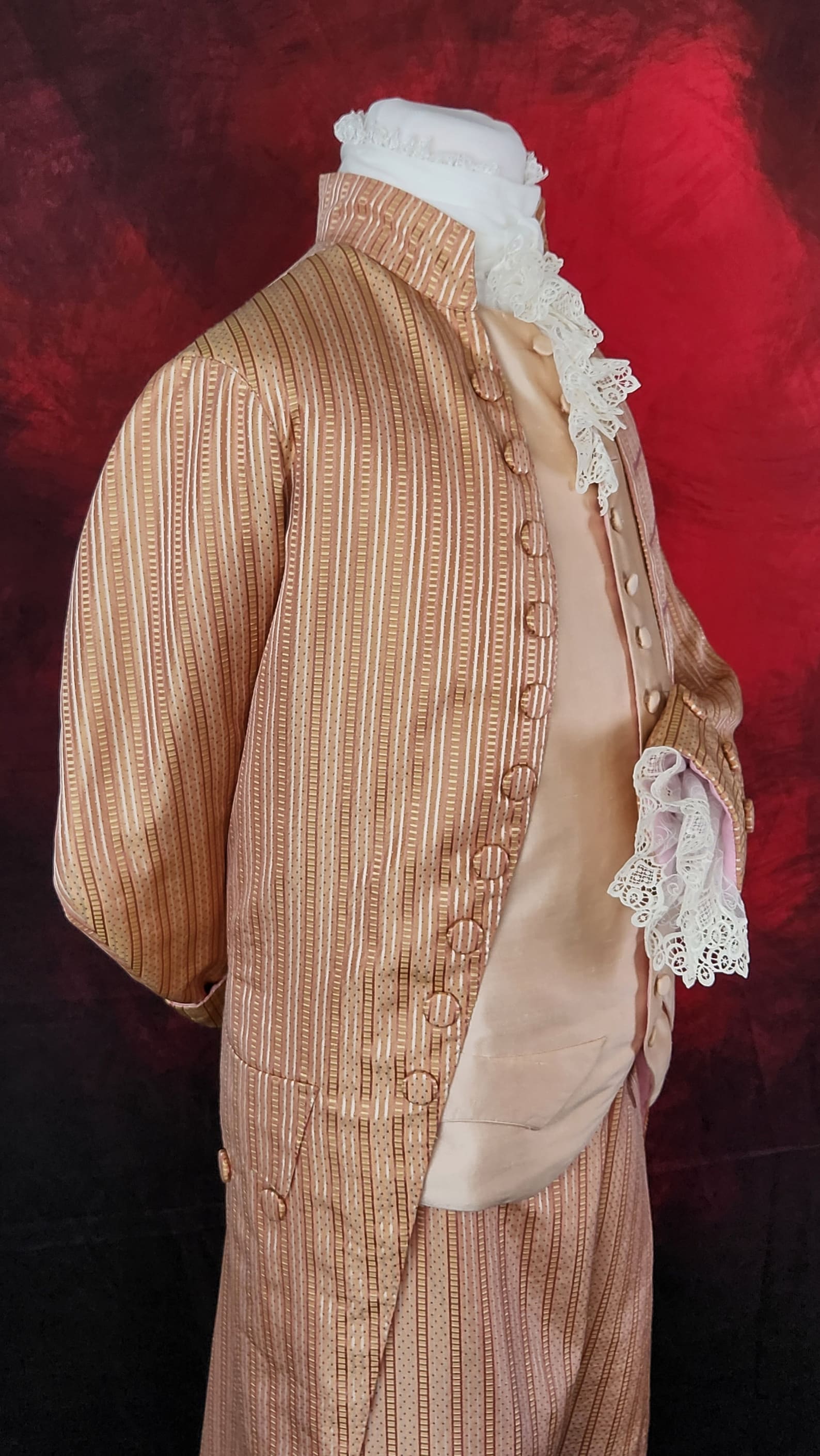 Rococo Costume, 18th Century Frock Coat Vest Breeches Shirt, Men's ...