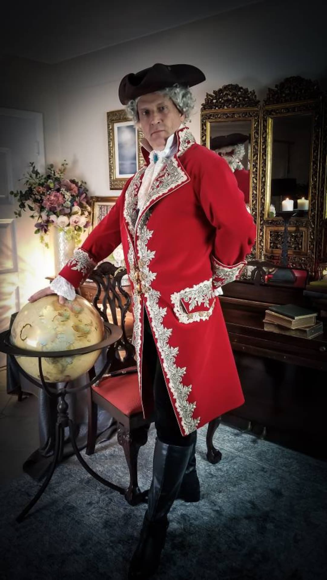 Rococo Costume, 18th Century Frock Coat,18th Century Men's Coat, Men's ...