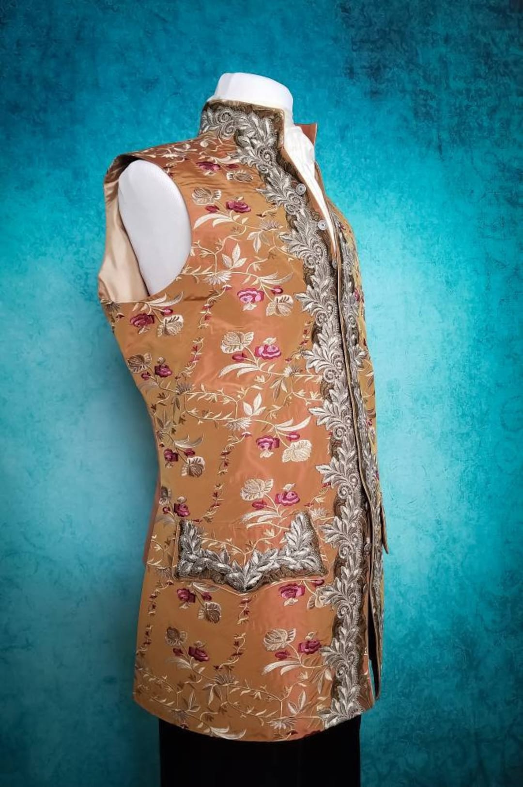 18th Century Men's Vest, 18th Century Men's Costume, Men's Rococo Vest ...