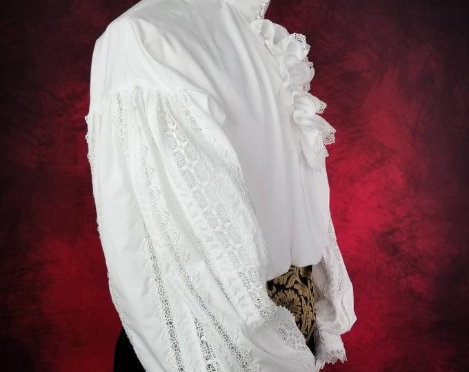 18th Century Clothing Men's Shirtmen's White Shirt - Etsy