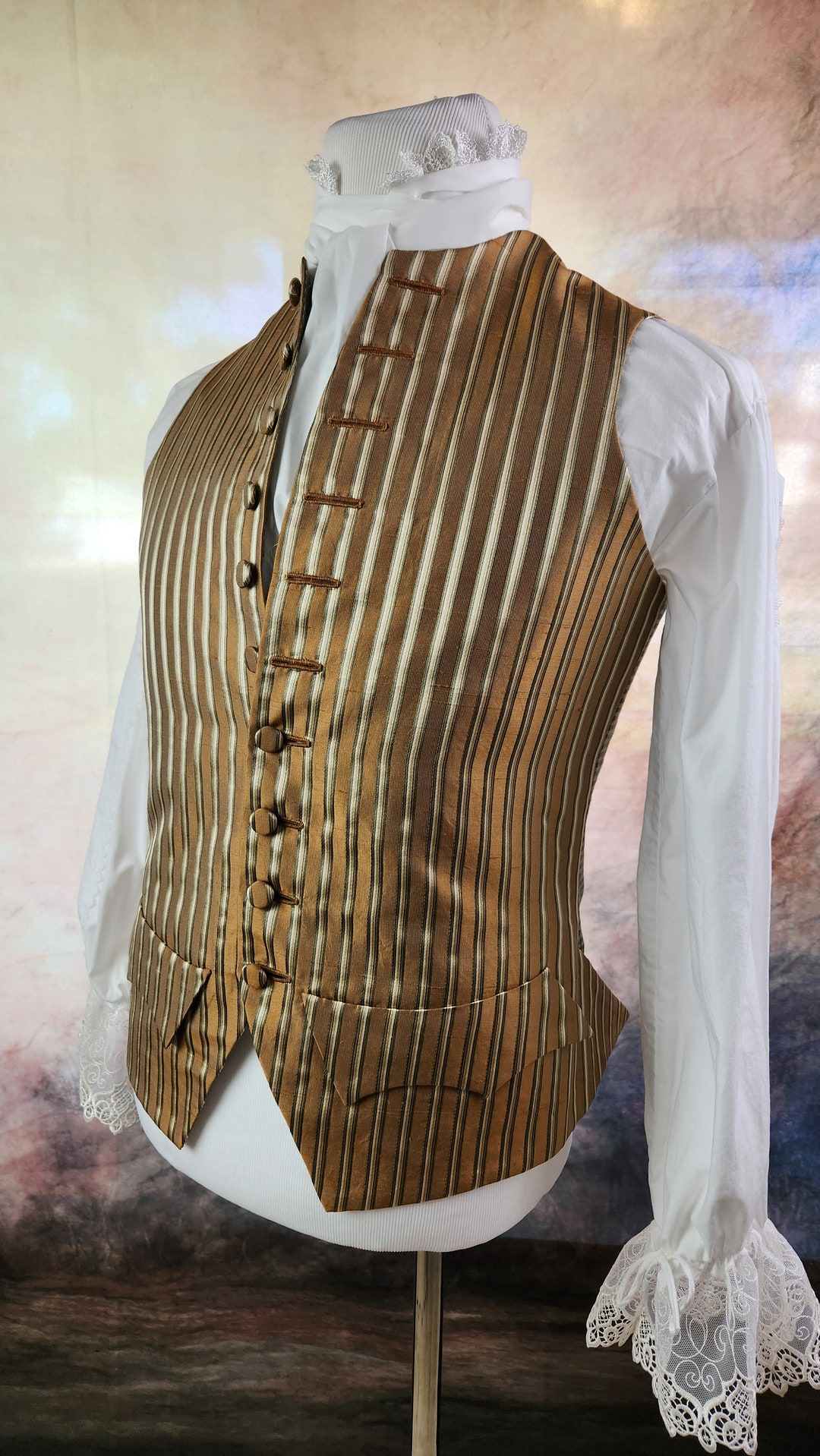 18th Century Men's Vest, 18th Century Men's Costume, Men's Rococo Vest ...