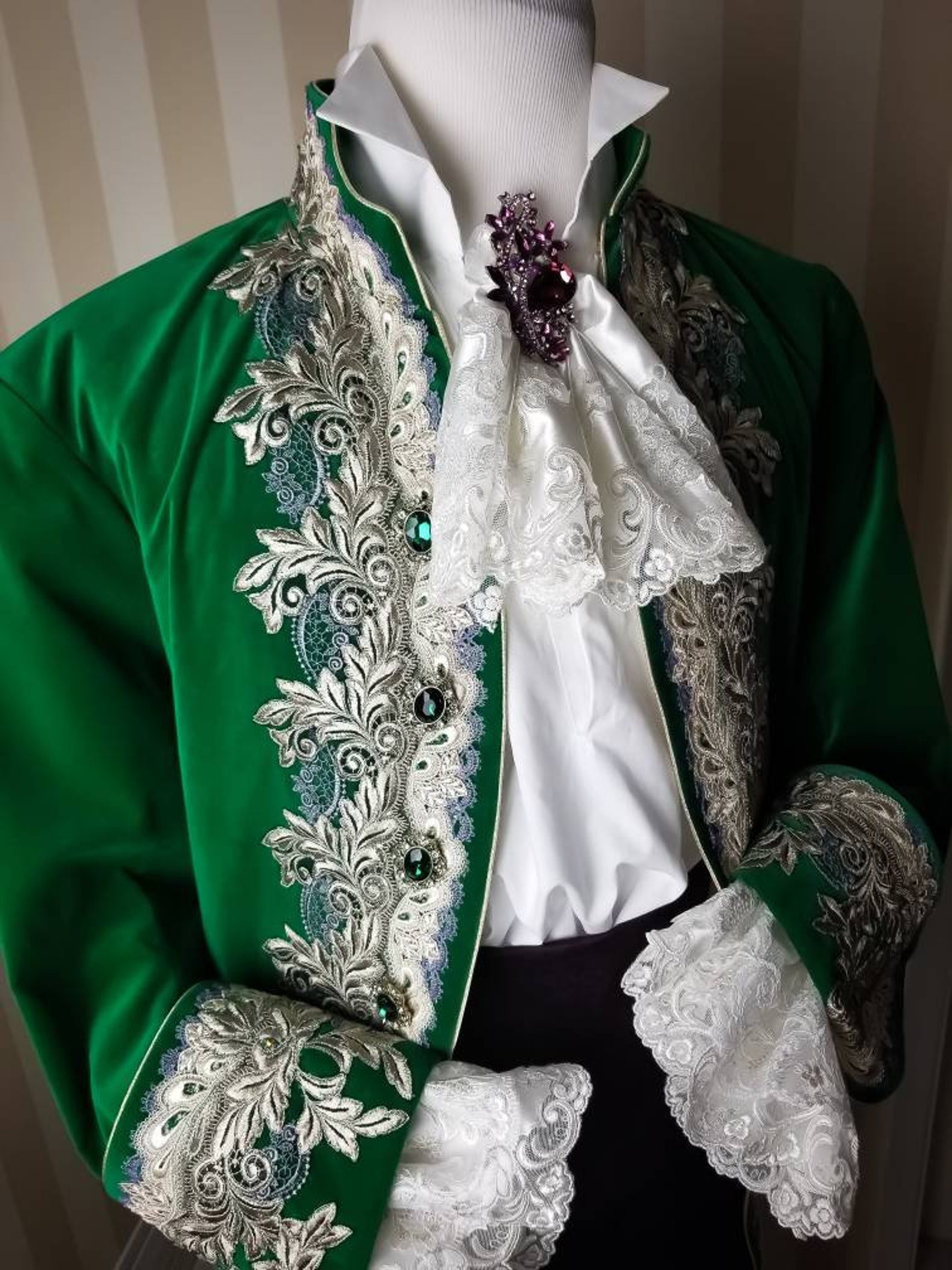 Rococo Costume, 18th Century Frock Coat,18th Century Men's Coat, Men's ...