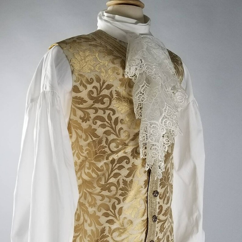 White Lace Jabot 18th Century Men's Fashion Men's | Etsy