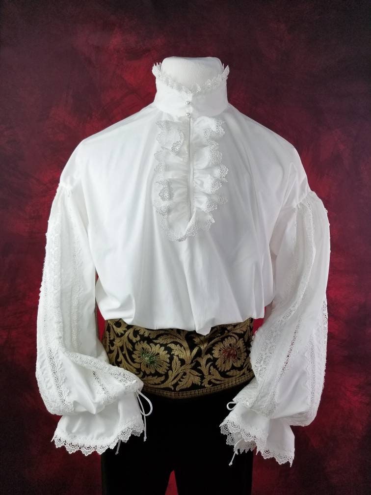 18th Century Clothing Men's Shirtmen's White Shirt - Etsy