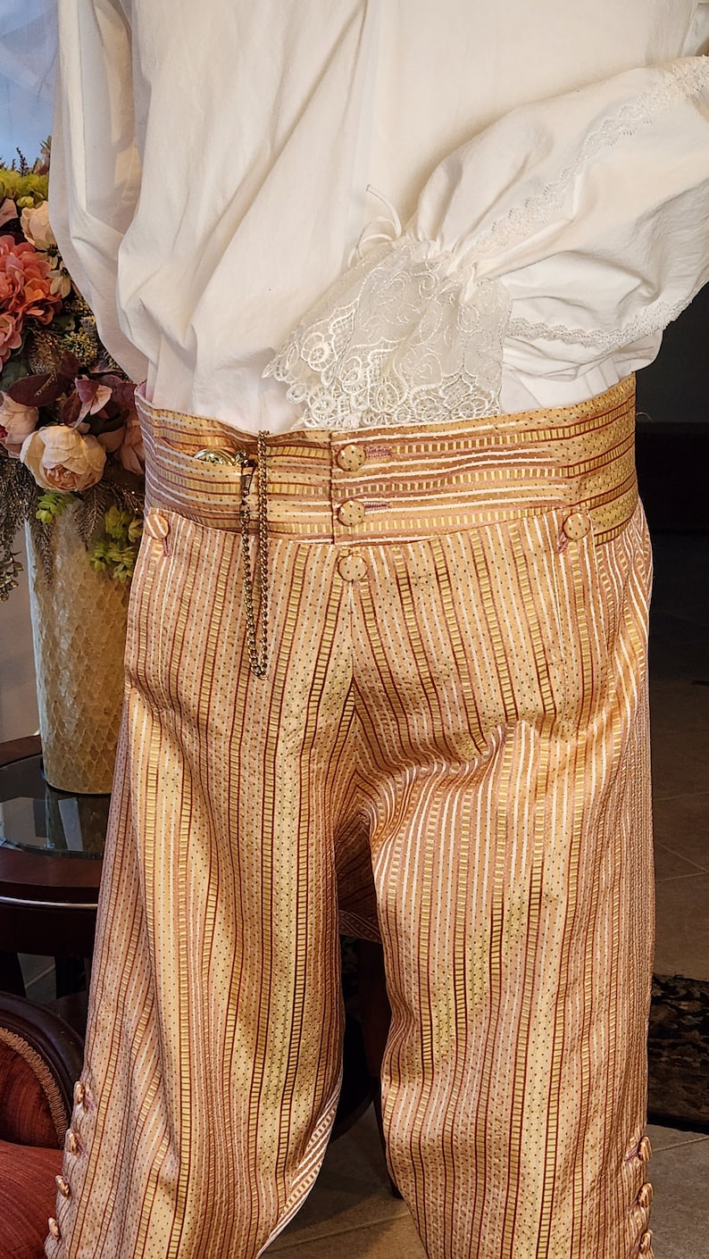 18th Century Front Fall Breeches, Men's Costume, Rococo, Men's Breeches ...