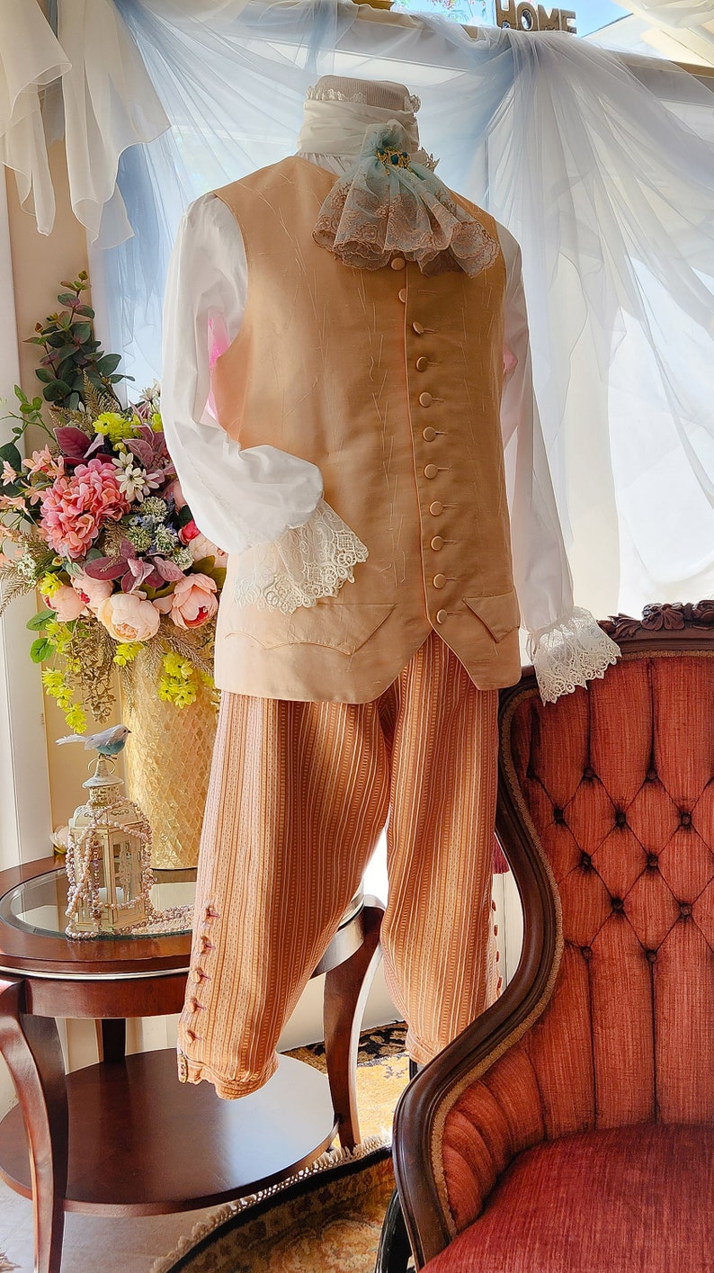 18th Century Men's Vest, 18th Century Men's Costume, Men's Rococo Vest ...