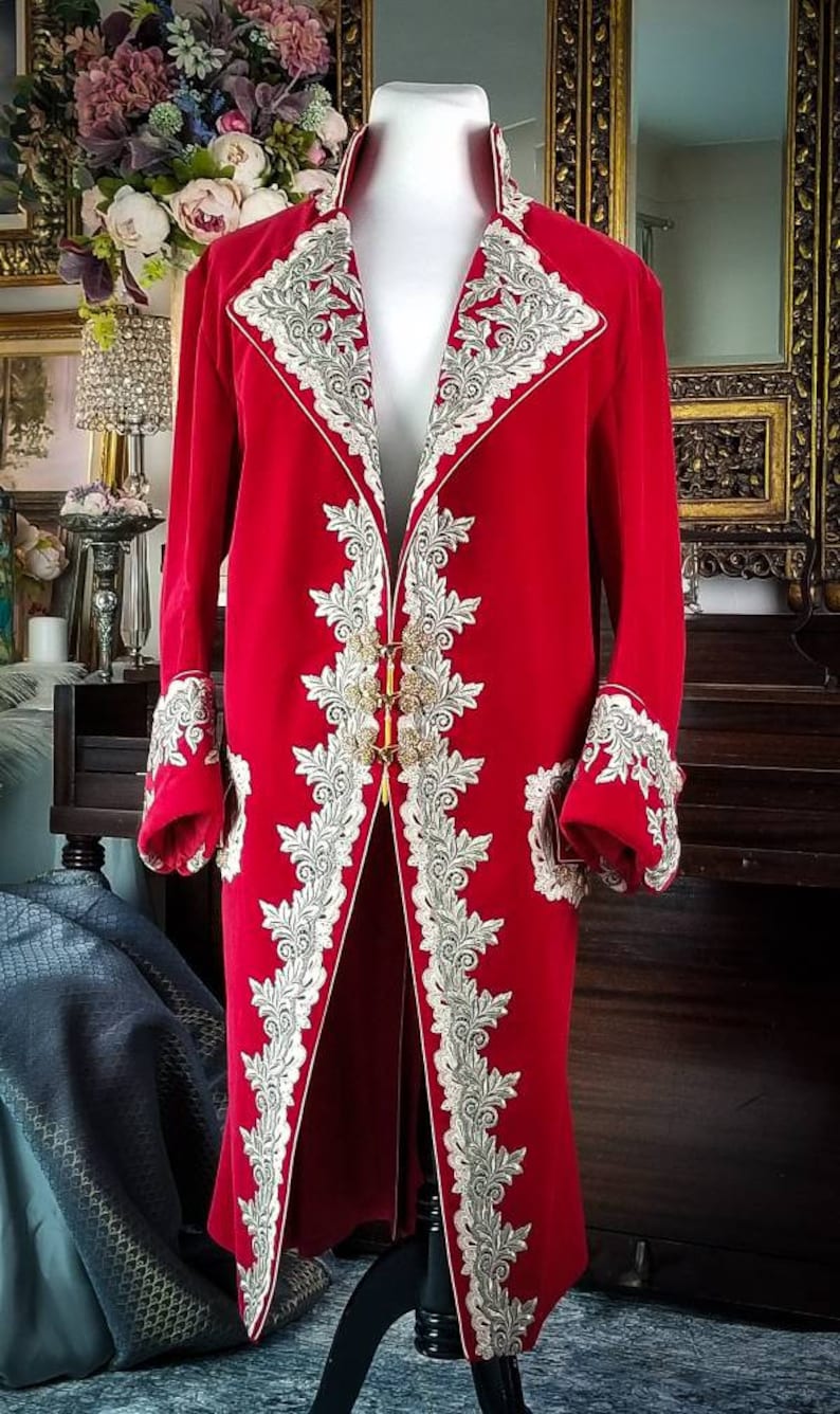 Rococo Costume, 18th Century Frock Coat,18th Century Men's Coat, Men's ...