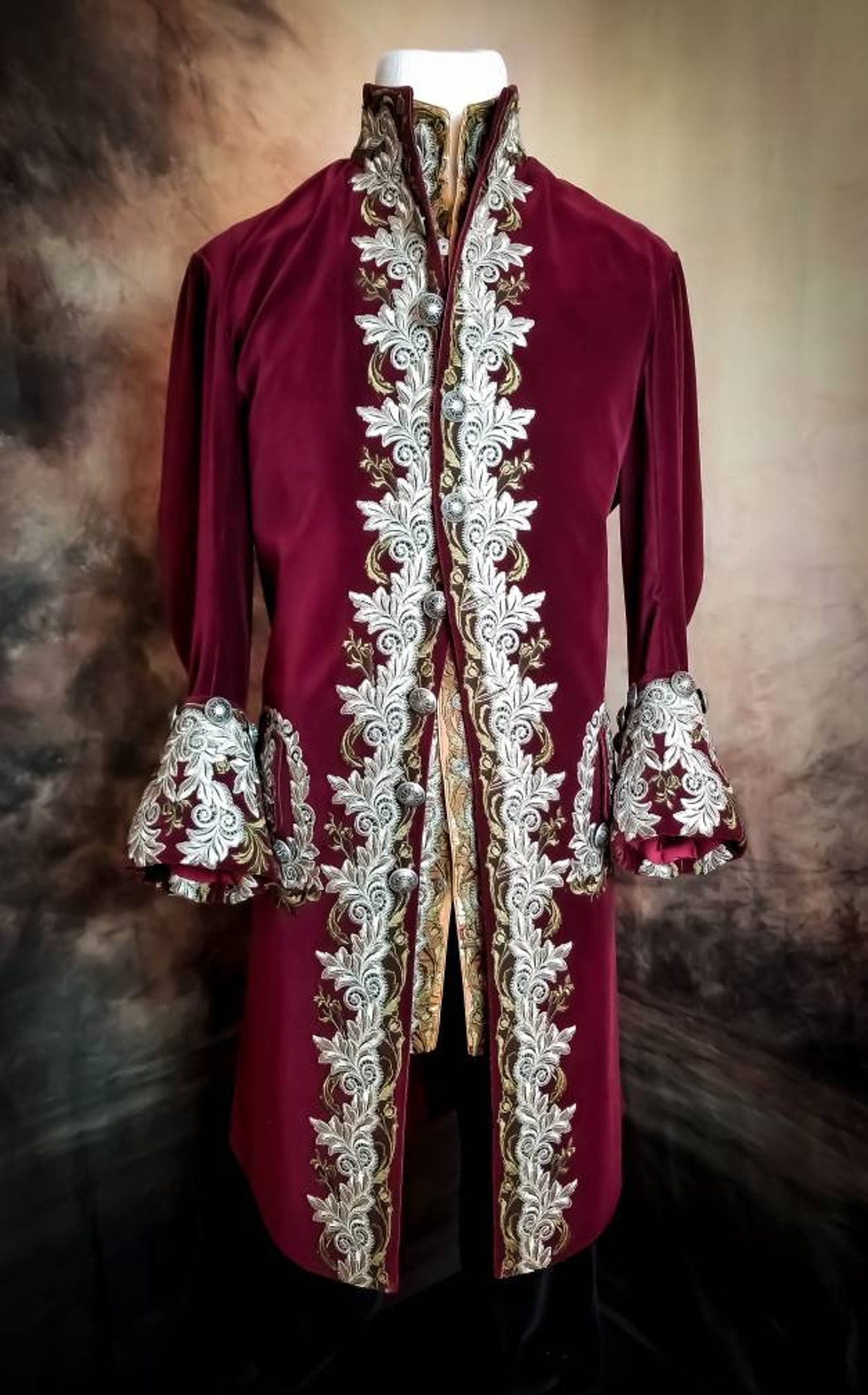 Rococo Costume, 18th Century Frock Coat and Vest, 18th Century Men's ...