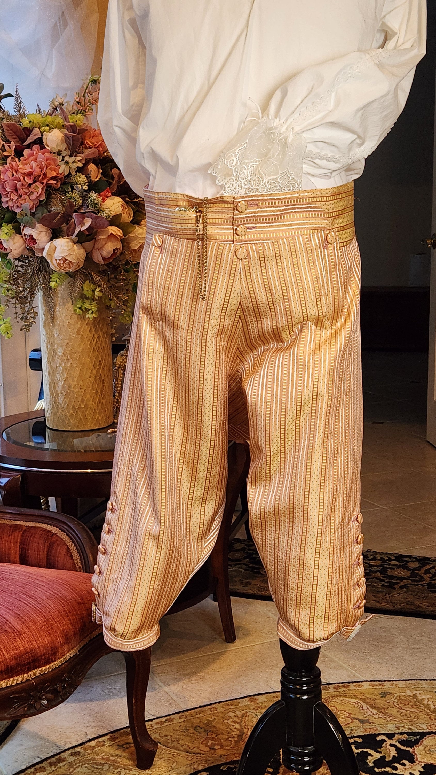 18th Century Front Fall Breeches, Men's Costume, Rococo, Men's Breeches ...