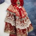 Red Gold Lace Jabot, 18th Century Men's Fashion, Rococo Men's Costume ...
