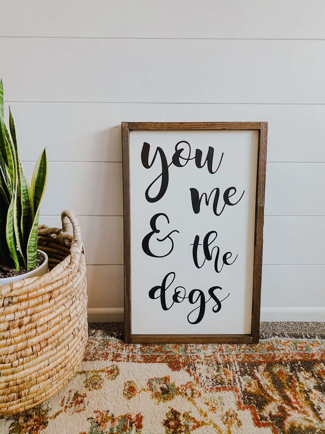 Dog Sign - You Me and the Dogs Sign - Animal Lovers Sign - Wood Sign ...