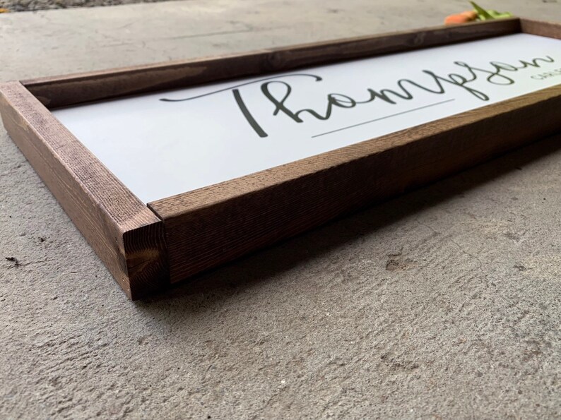 Custom Last Name Wood Sign – Personalized Wedding, Anniversary Gift - Etsy