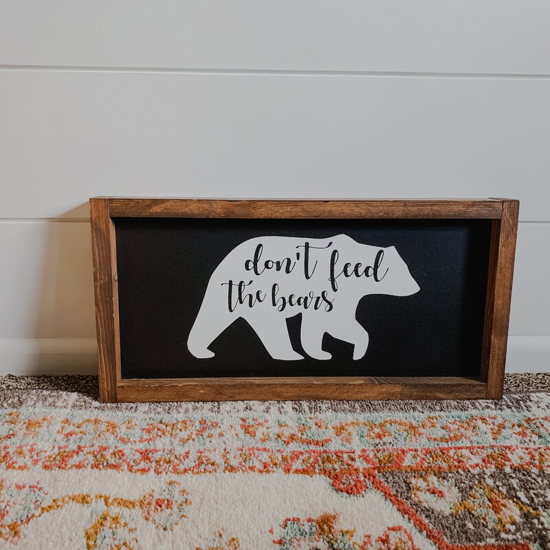 Dont Feed Bears Sign - Etsy