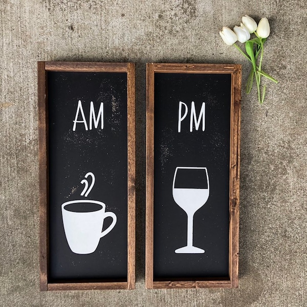 Am Pm Sign - Etsy
