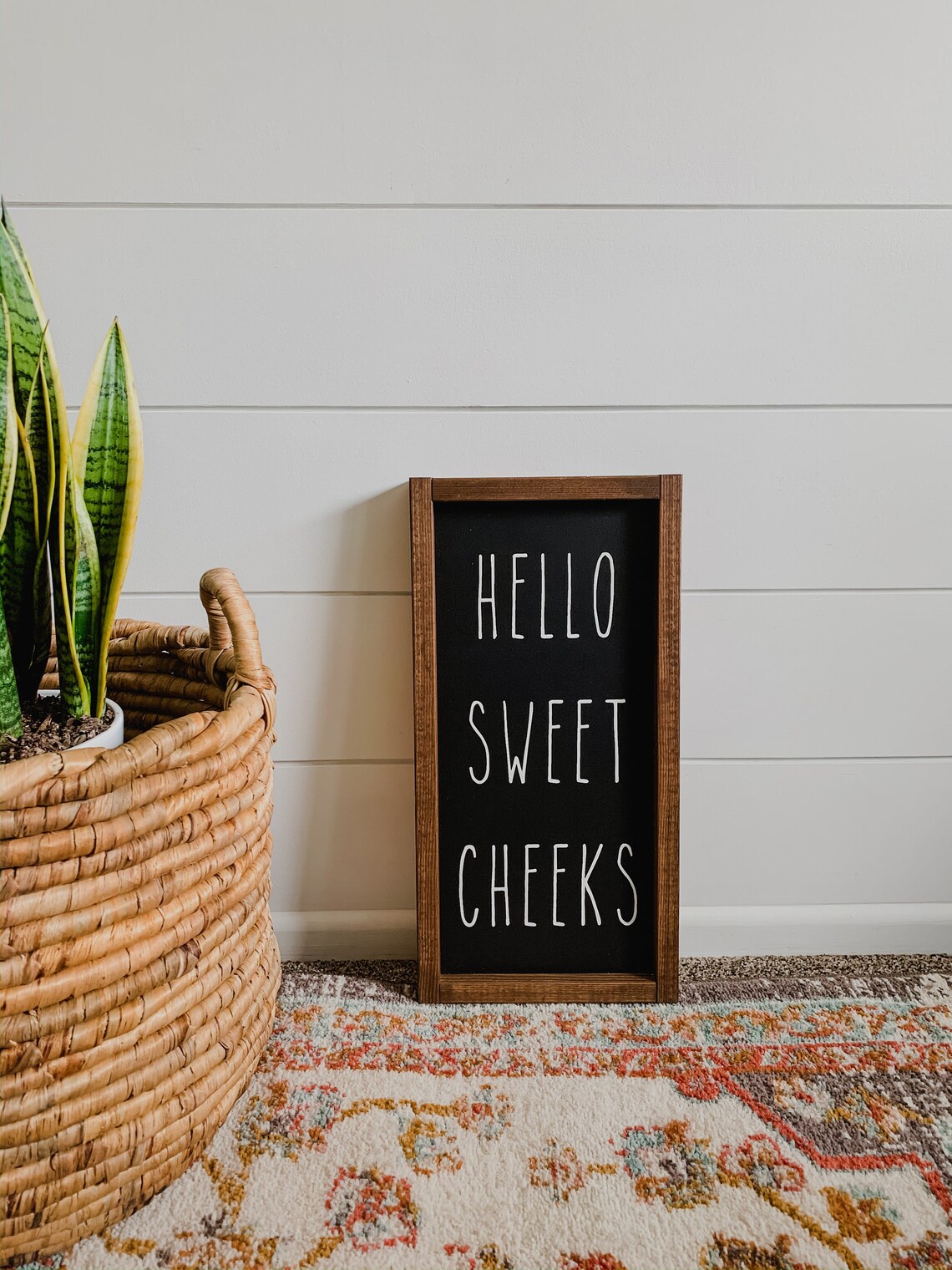 Hello Sweet Cheeks Sign - Love Sign - Bathroom Sign - Bedroom Sign ...