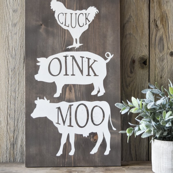 Farm Animal Sign - Etsy