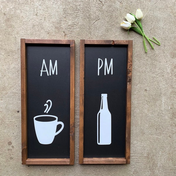 Am Pm Sign - Etsy