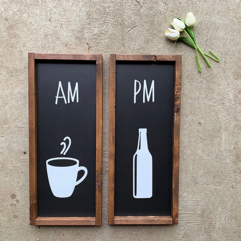 Am Pm Sign - Etsy