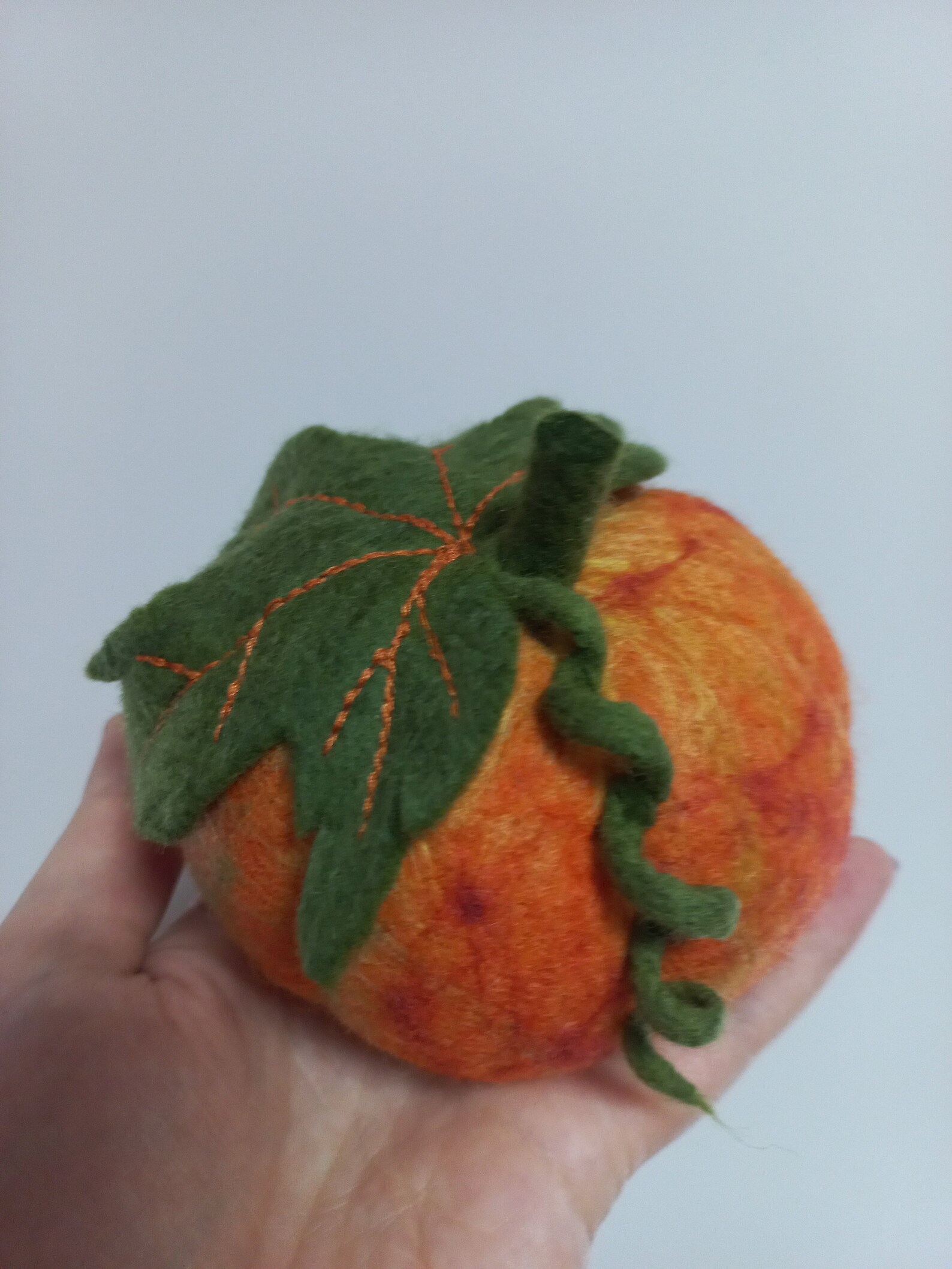 Pumpkin Needle Pad Pincushion Pin Cushion Handmade Halloween - Etsy