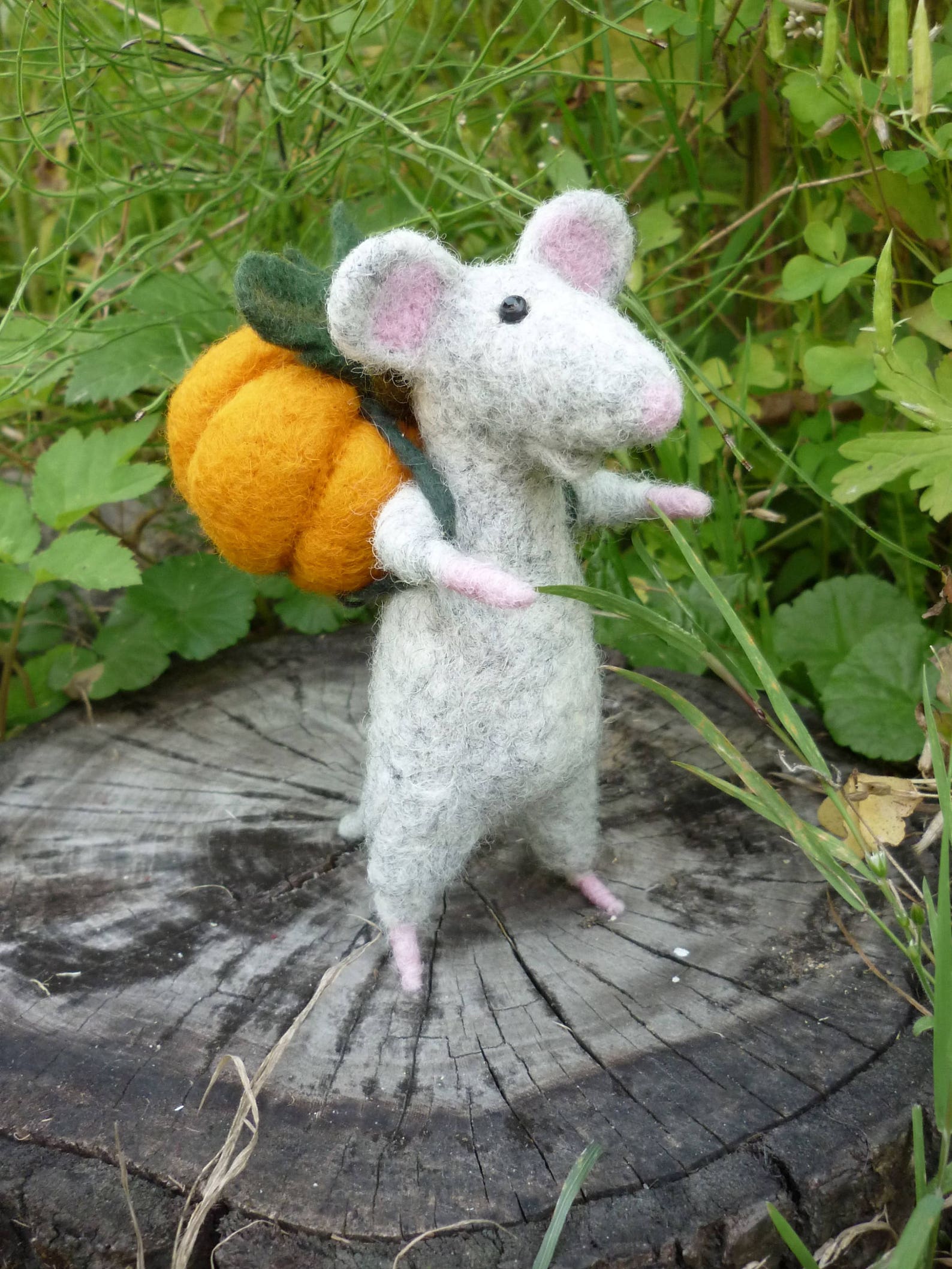 CRUELTY FREE Mouse Woodland Toy Animal Felted Pet Wool Decor | Etsy
