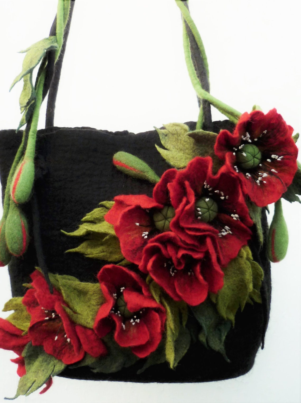 Spring Bag Handmade Bag Poppy Flower Gift for Mom Birthday - Etsy