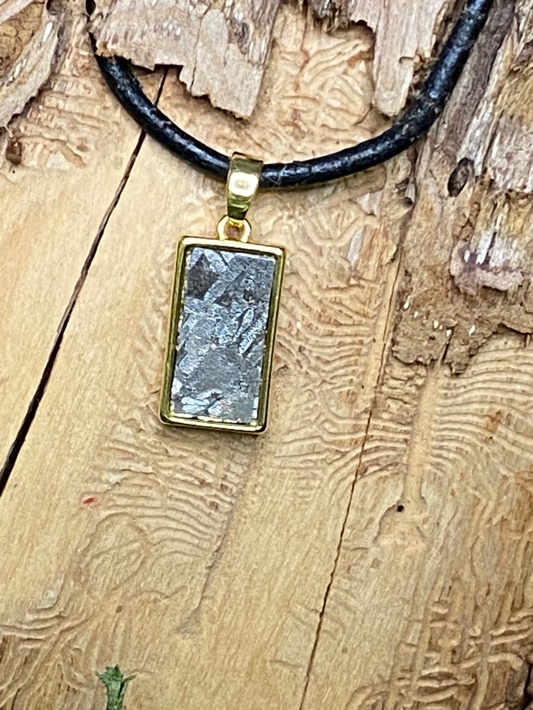 Meteorite Pendant Necklace, Meteorite Necklace, Meteorite, Gibeon ...