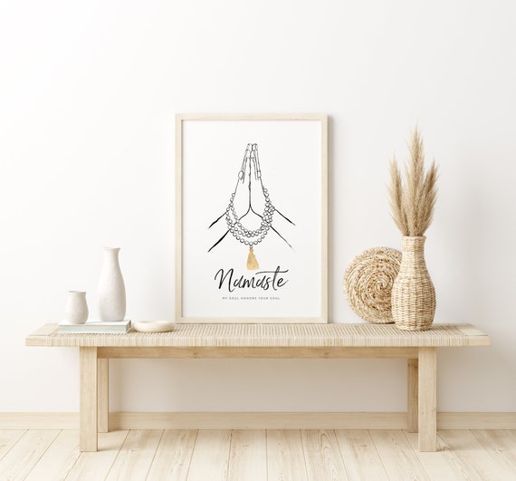 Namaste Printable Poster - Etsy