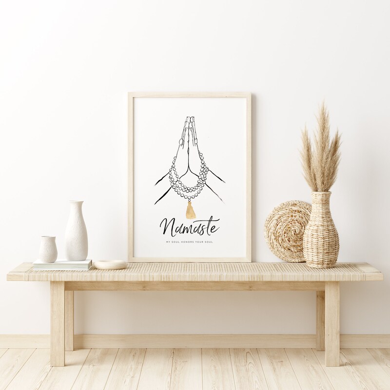 Namaste Poster - Etsy