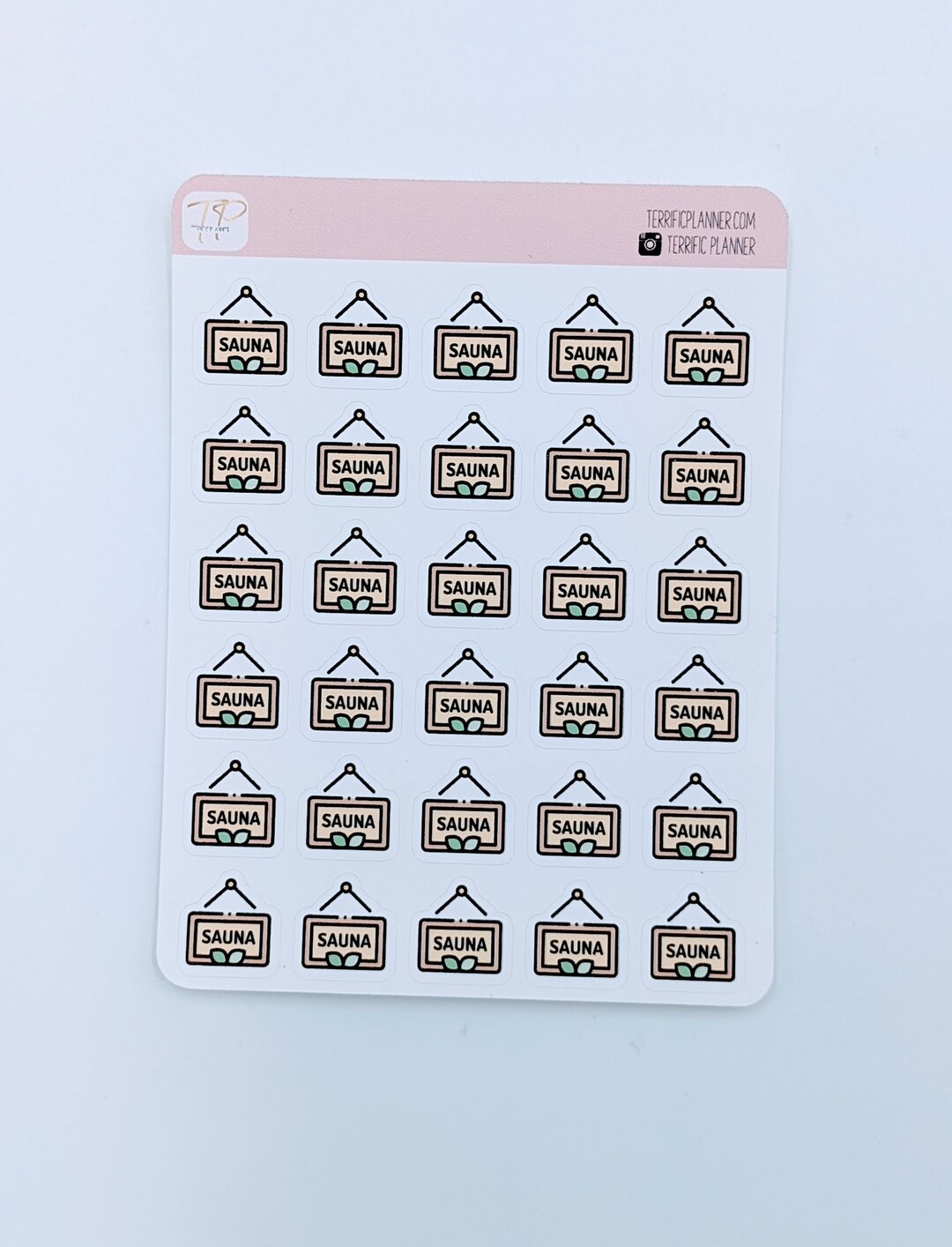 Sauna, Self Care, Relaxing, Planner Sticker, Icon Stickers - Etsy