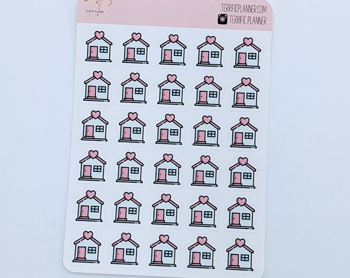 House Planner Stickers Small Houses Stickers Home Stickers Calendar ...